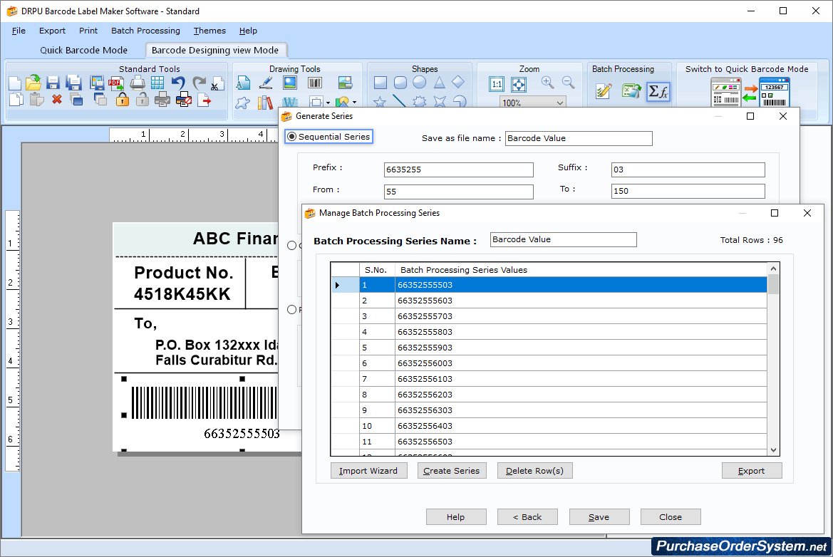 Barcode Label Maker Software (Standard) screenshots barcode generator ...