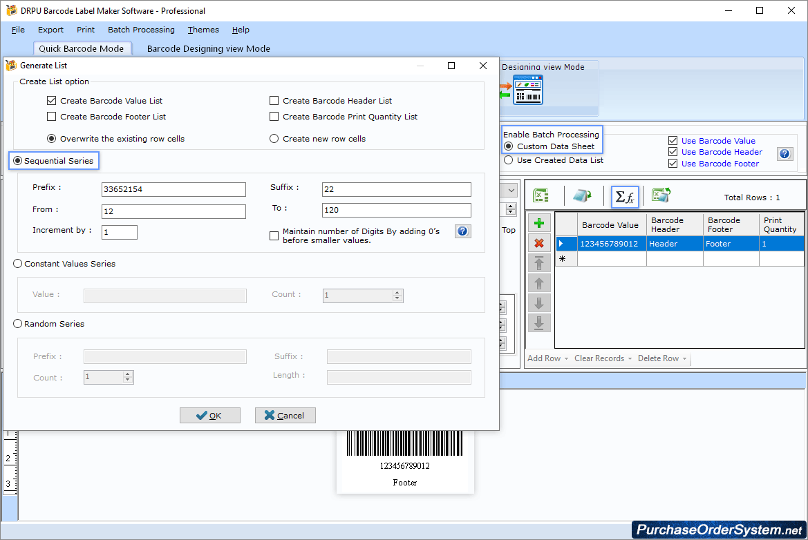 Barcode label maker software (Professional) screenshots generate ...
